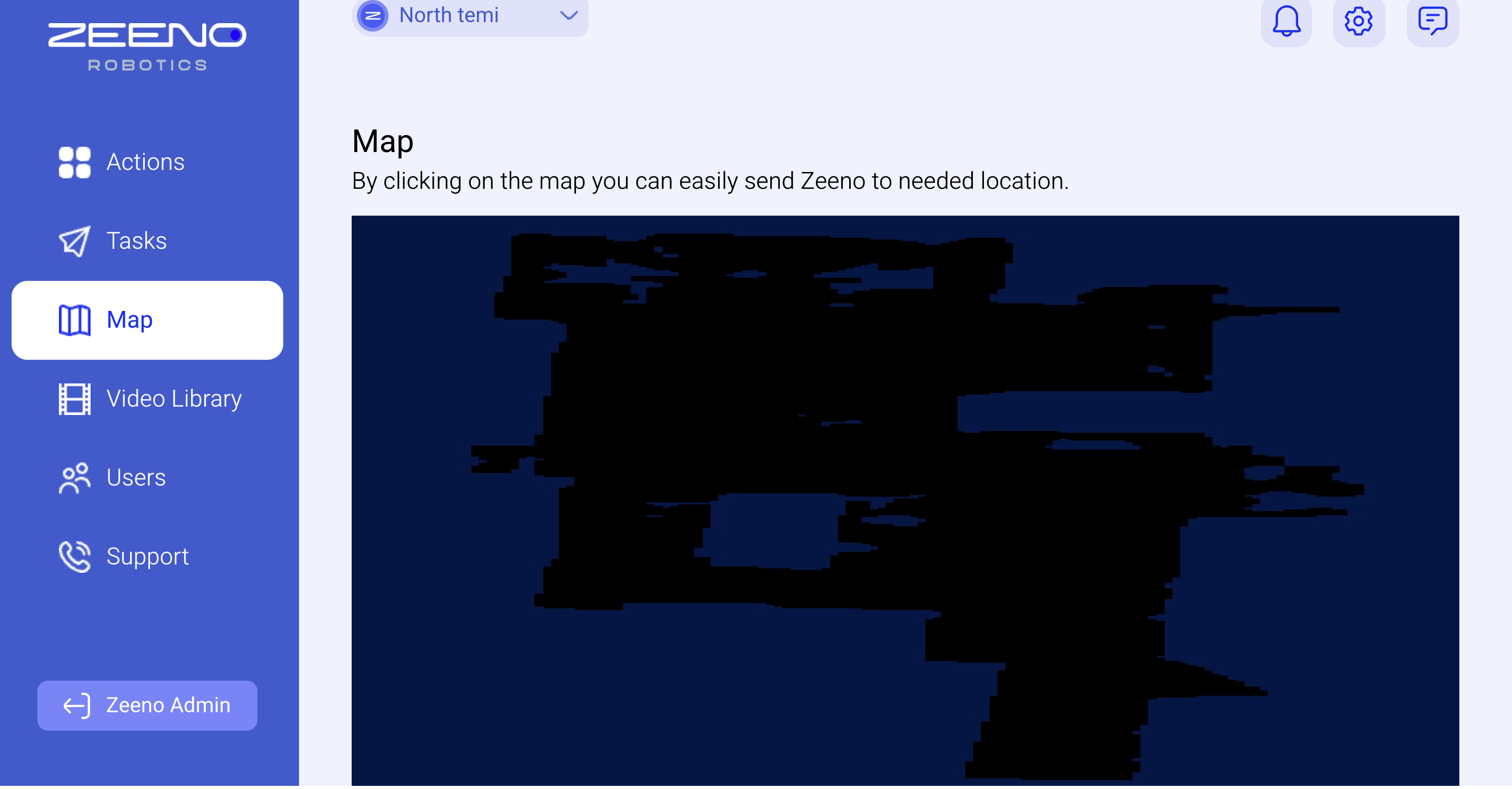 Zeeno WebApp Manual: Map Screen